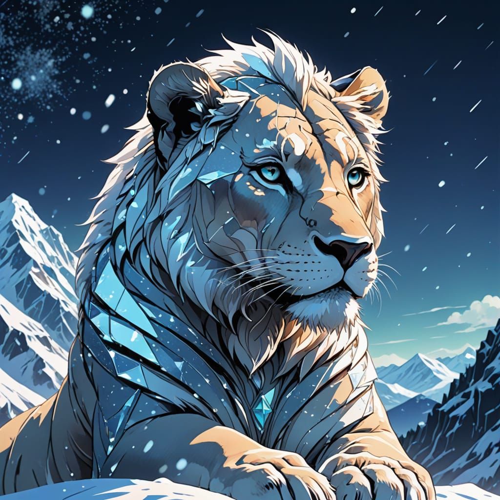 chibi frost lioness - Chibi Frost Lioness in Regal Anime Sty...