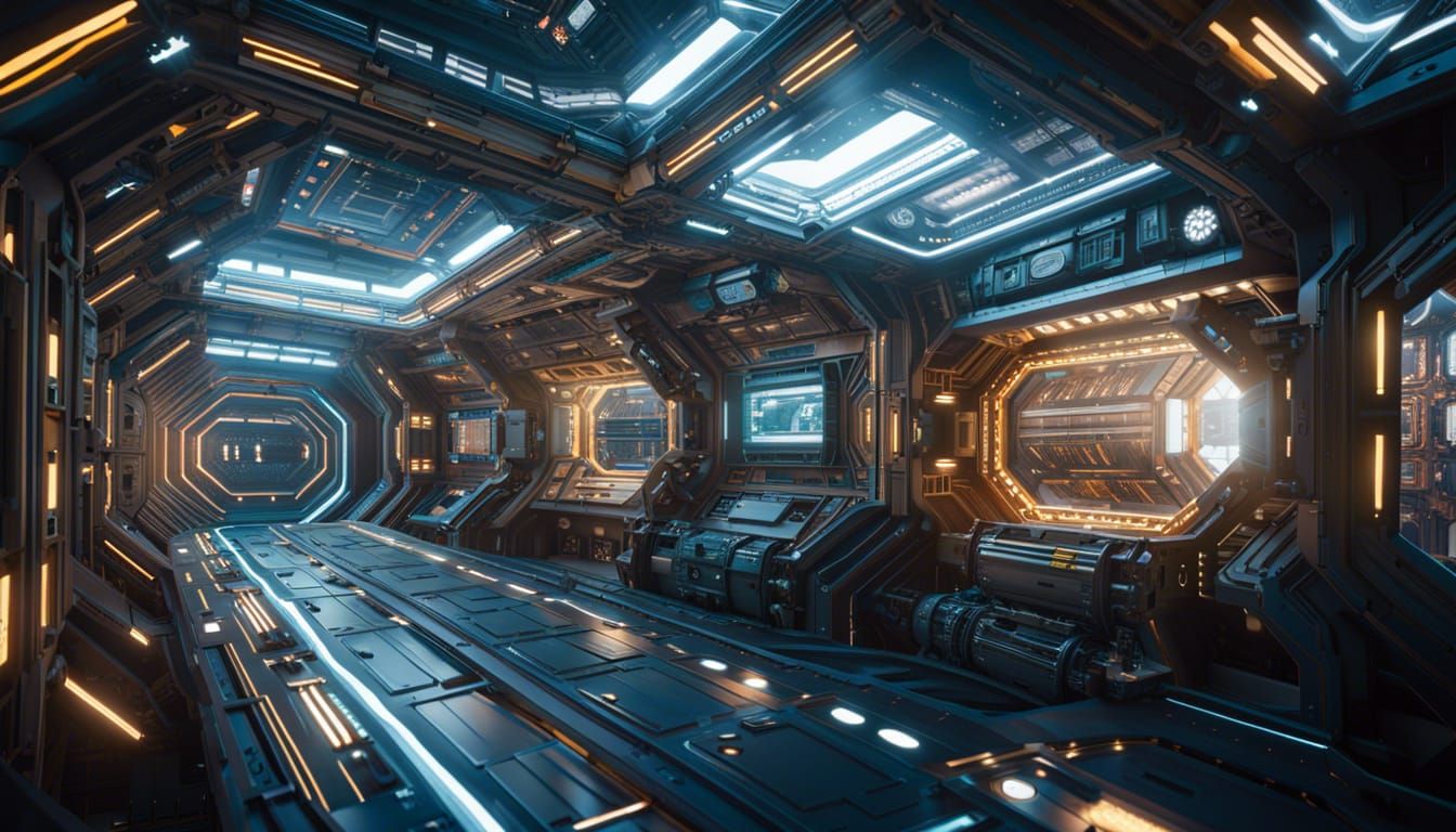 Space Station - AI Generated Artwork - NightCafe Creator