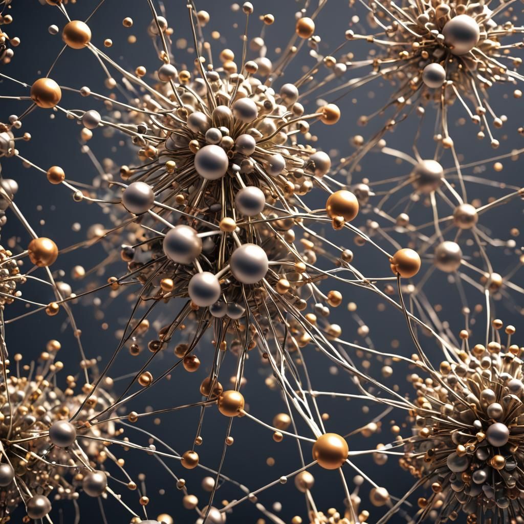 Sub-atomic particles - AI Generated Artwork - NightCafe Creator