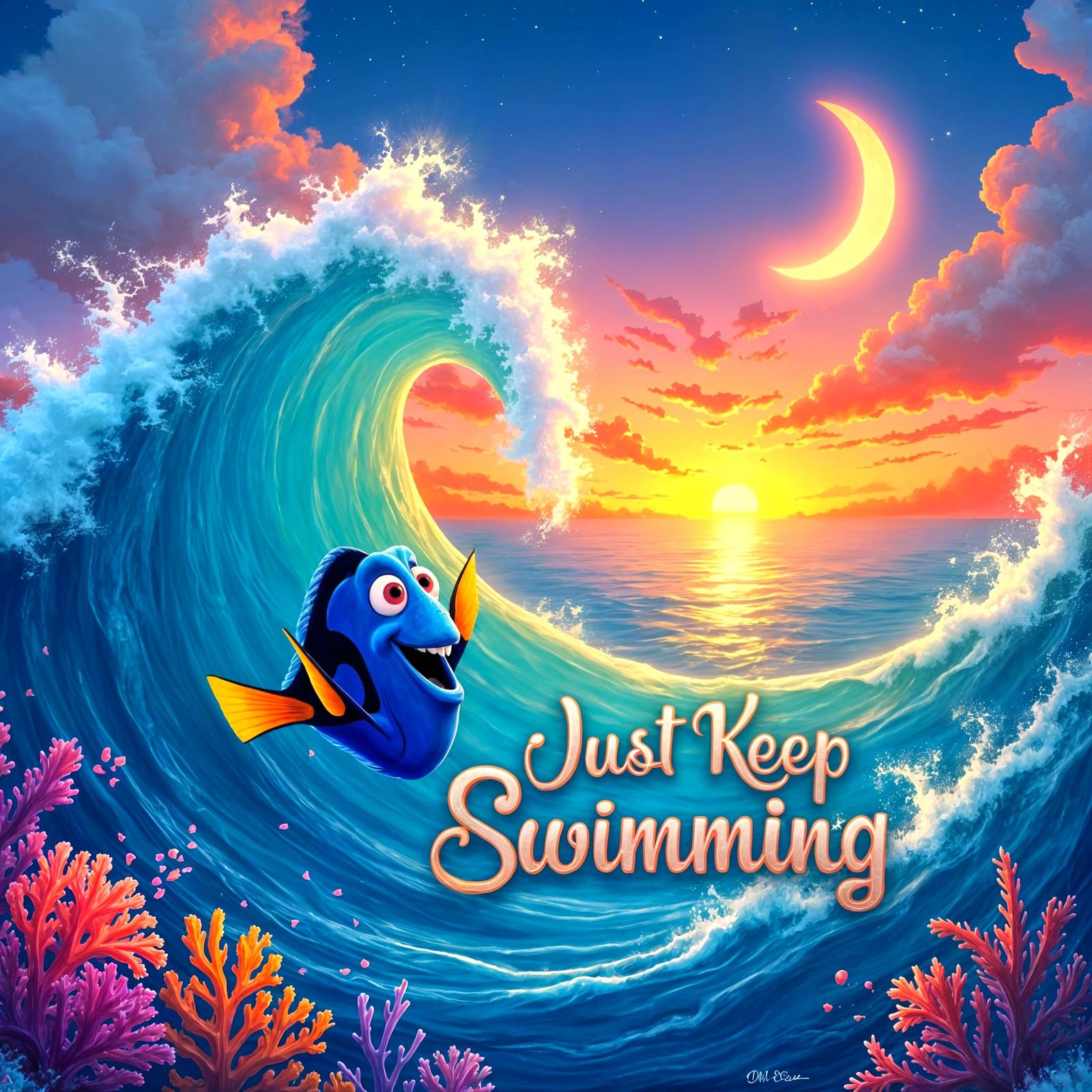 Dory's Strength: Just Keep Swimming - AI Generated Artwork - NightCafe ...