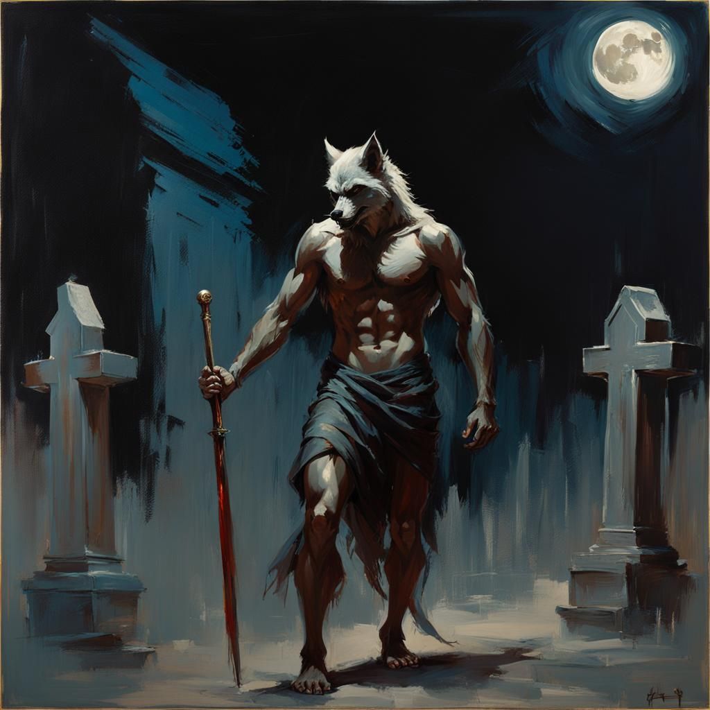 Versipellis Romanus - Roman Werewolf 240110A - AI Generated Artwork ...