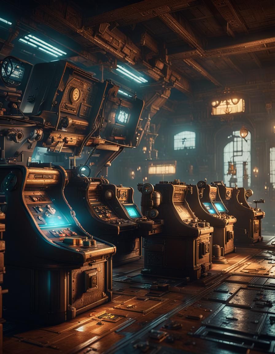 Arcade Tech - AI Generated Artwork - NightCafe Creator