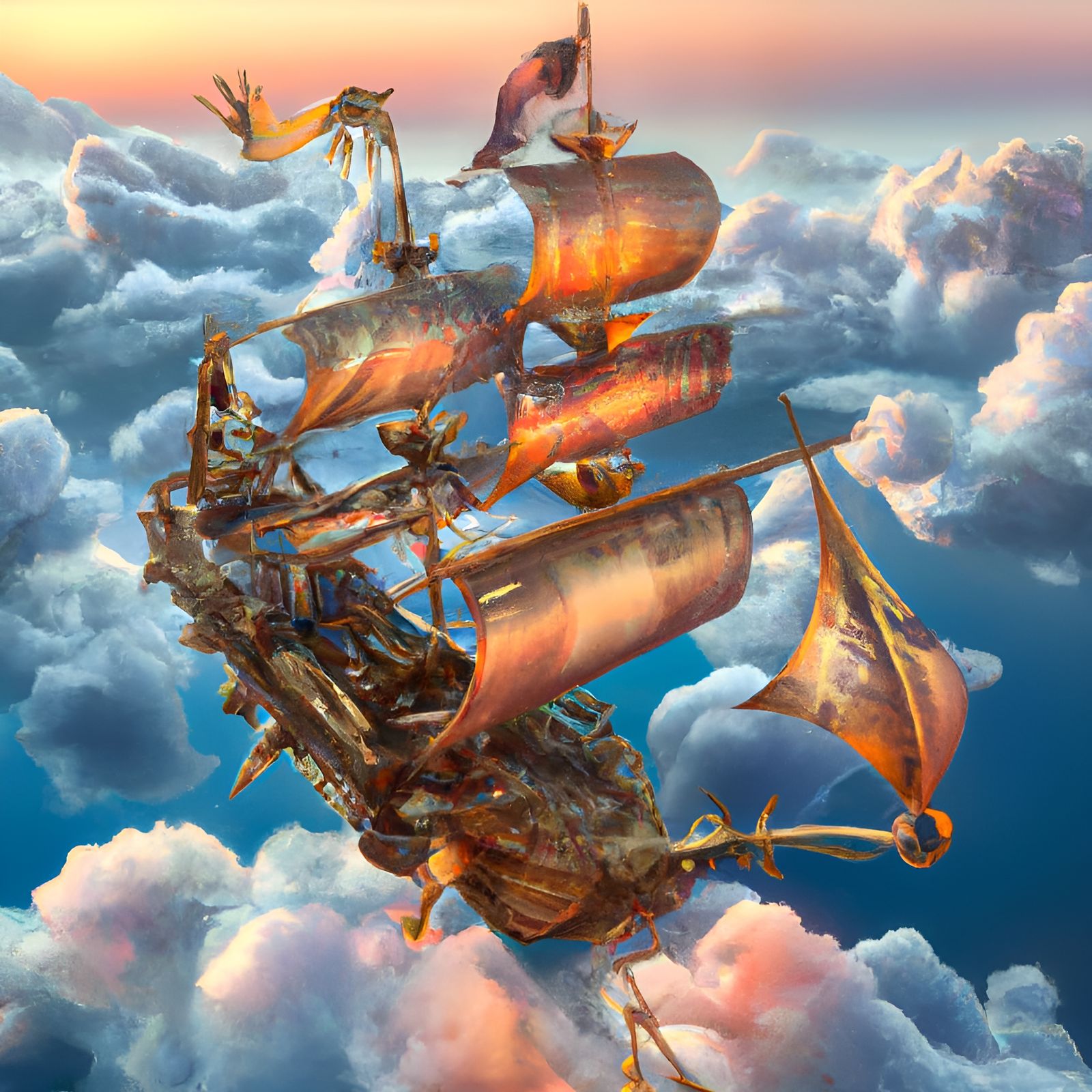 Sky Pirate - Storm Chaser - AI Generated Artwork - NightCafe Creator