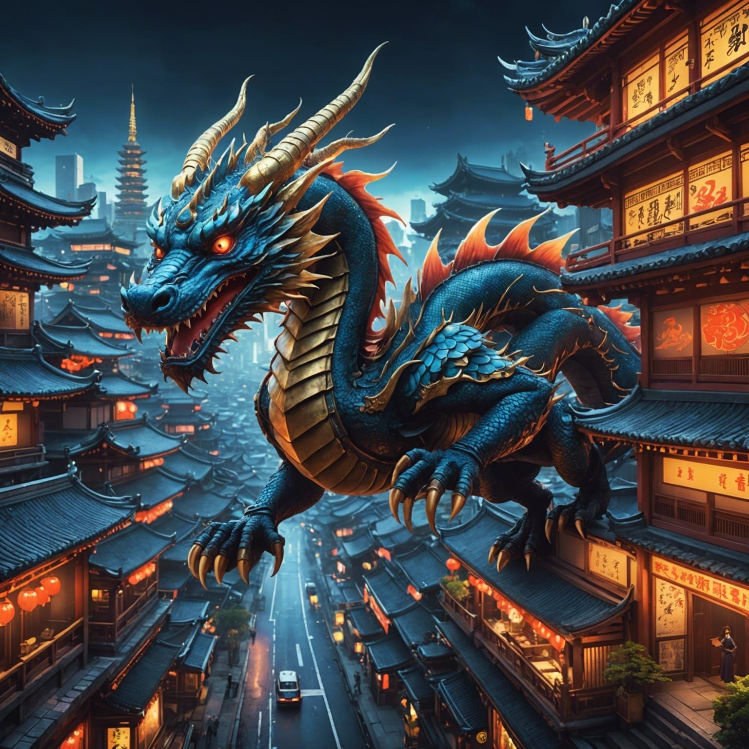 Chinese dragon - AI Generated Artwork - NightCafe Creator