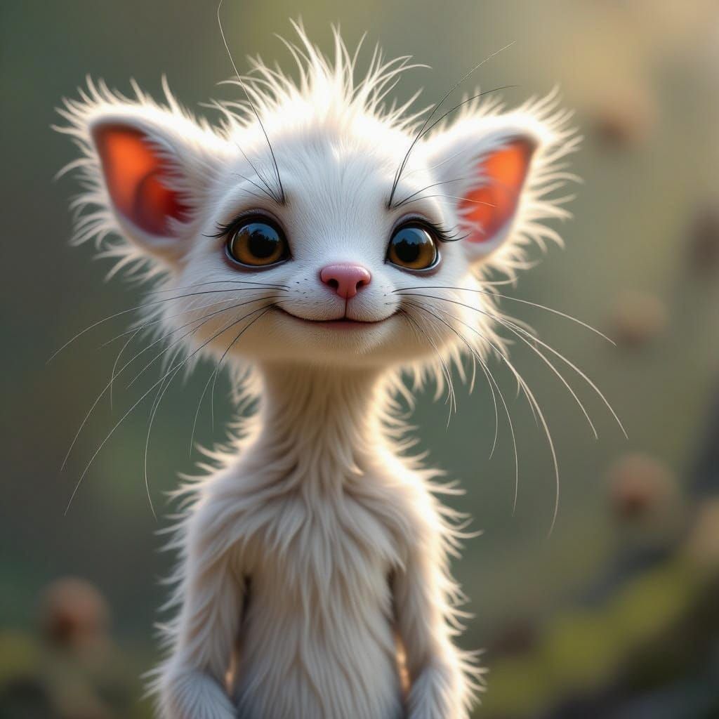 long-nosed furry alien - Furry Long-Nosed Alien Creature