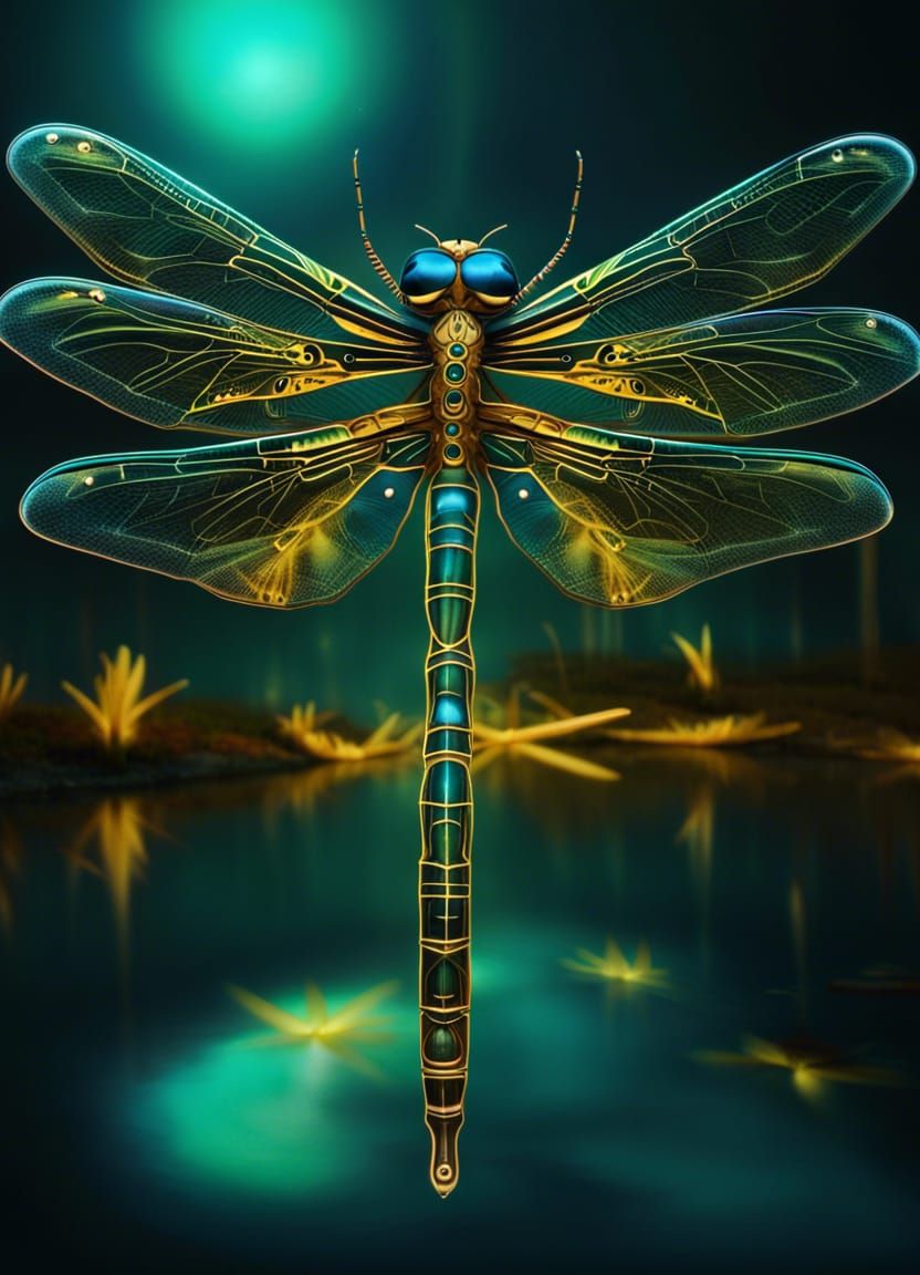 Dragonfly Magic - AI Generated Artwork - NightCafe Creator