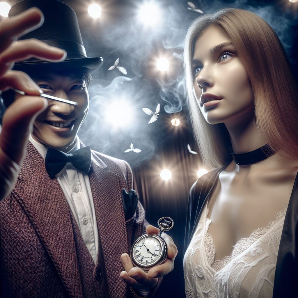 mystic hypnotist - AI Generated Artwork - NightCafe Creator