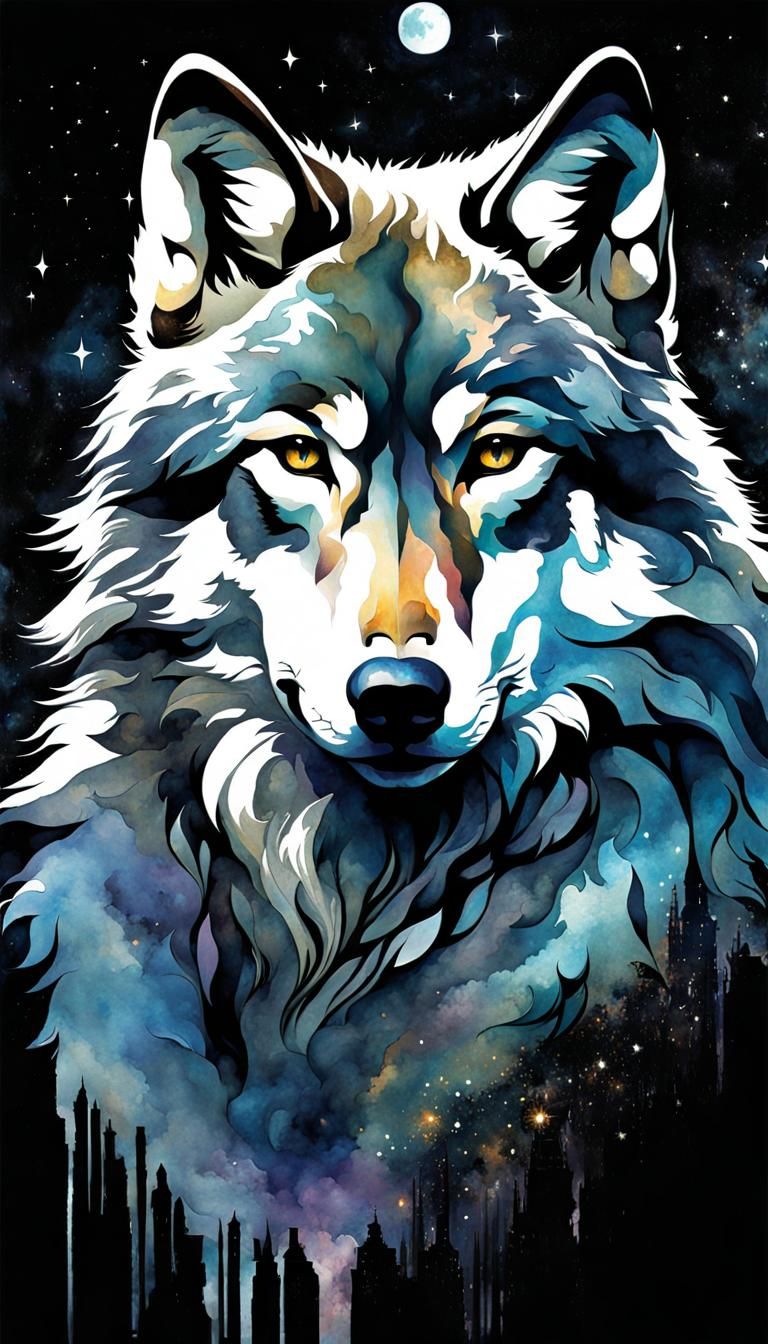 Grey Wolf 2 - AI Generated Artwork - NightCafe Creator