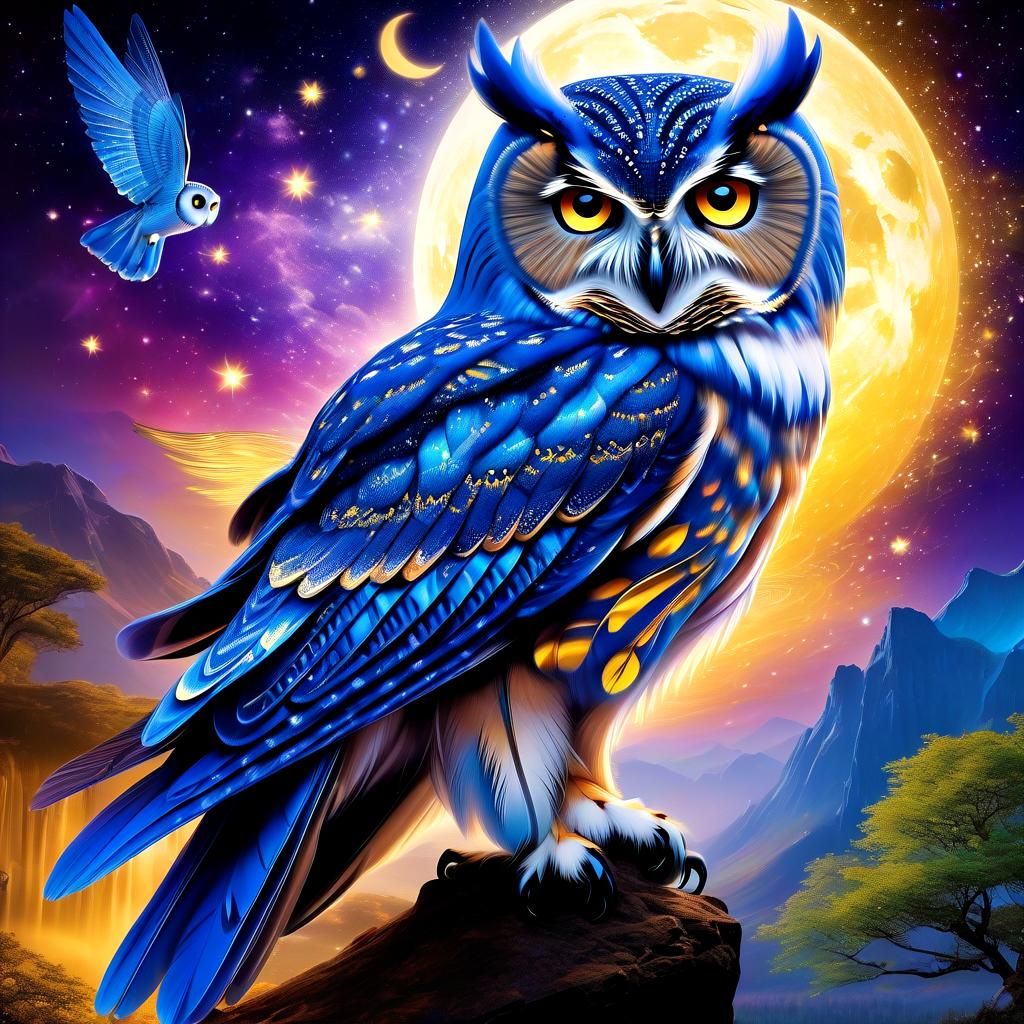 Magical Owl - AI Generated Artwork - NightCafe Creator