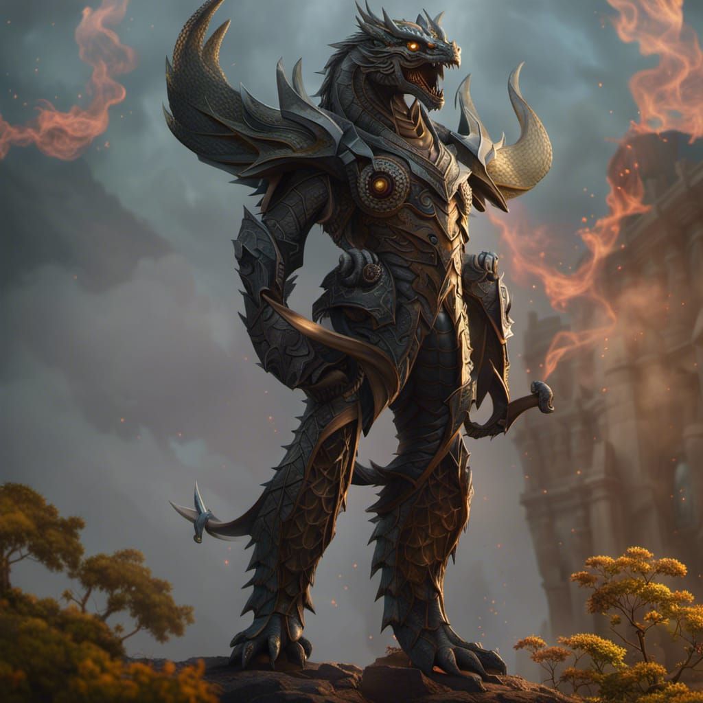 dragon-man - AI Generated Artwork - NightCafe Creator