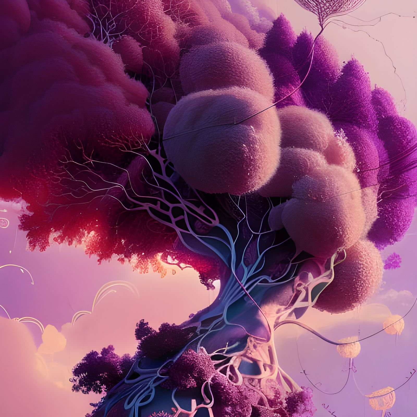 Synapse tree - AI Generated Artwork - NightCafe Creator