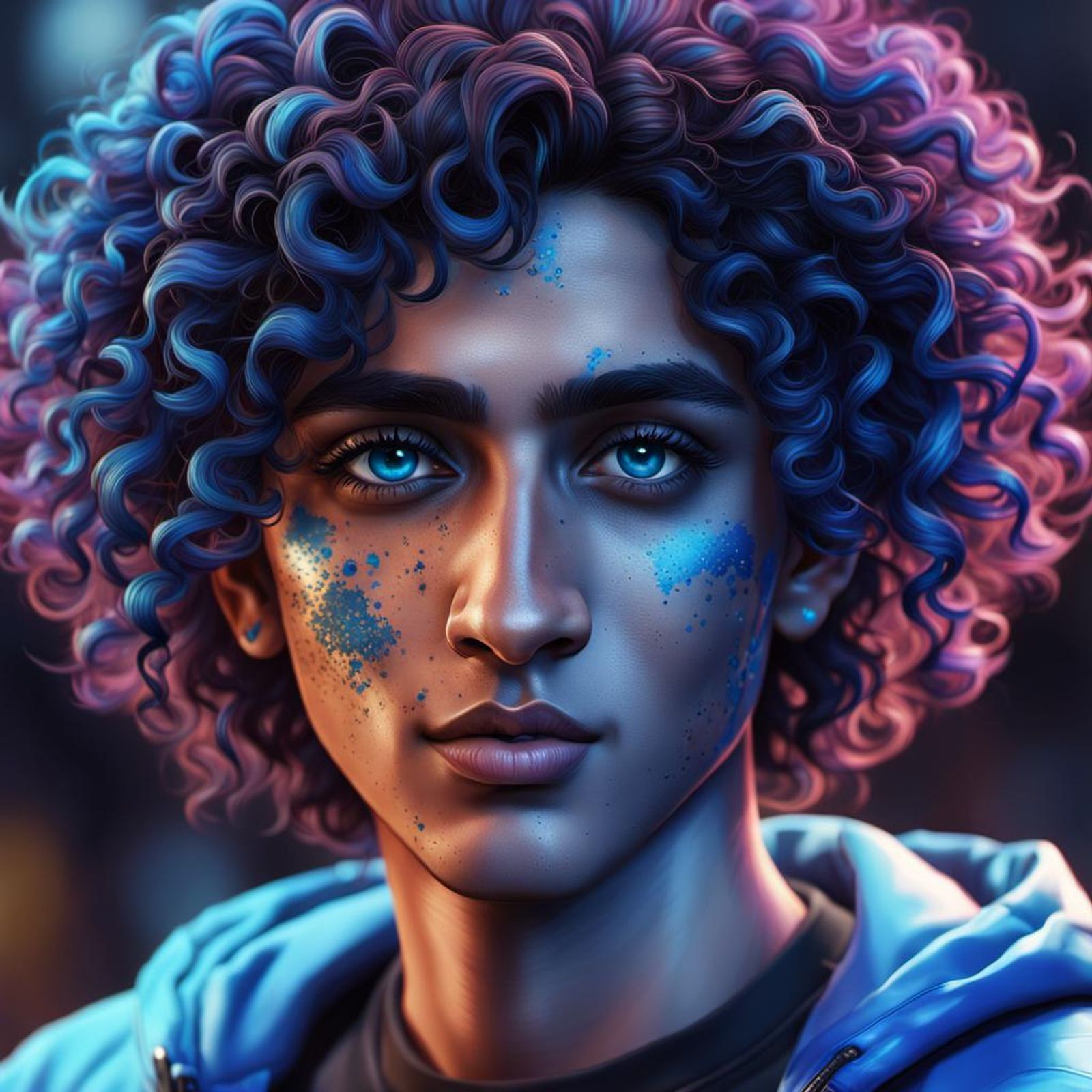 (monochromatic_purple:1.5) male sensuality, full body shot of handsome ...