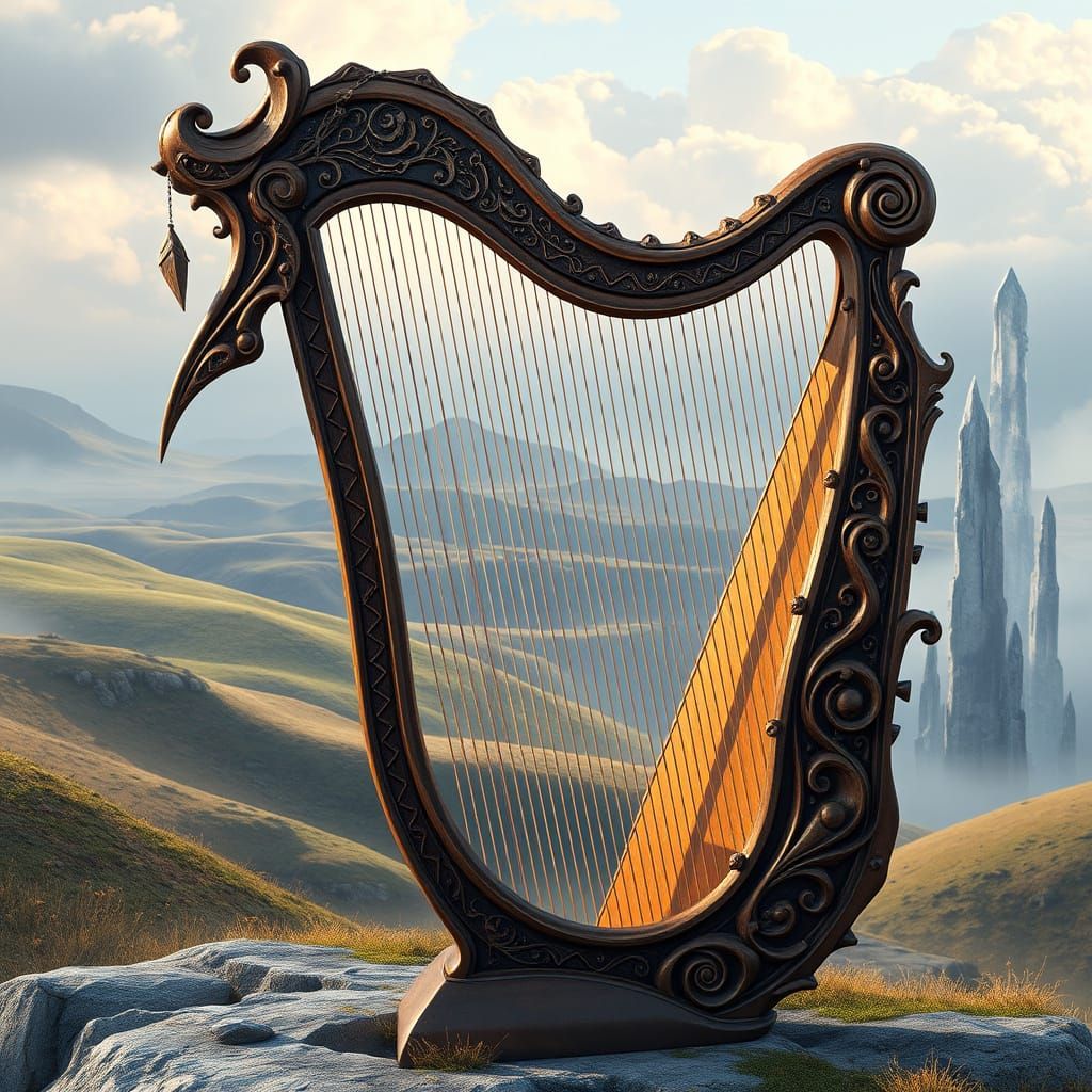Wind Harp played by the air - Ethereal Wind Harp Resonates w...
