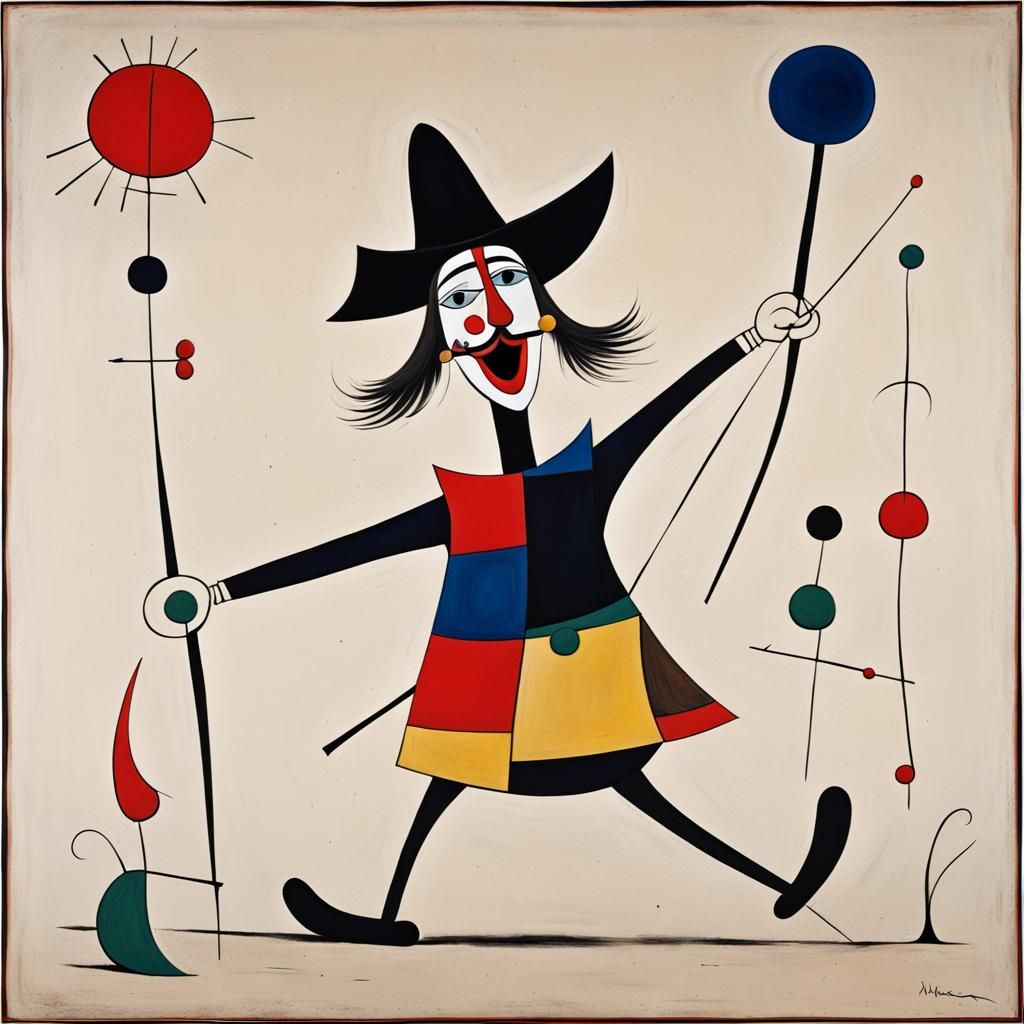 The Laughing Cavalier in the style of Miro - AI Generated Artwork ...