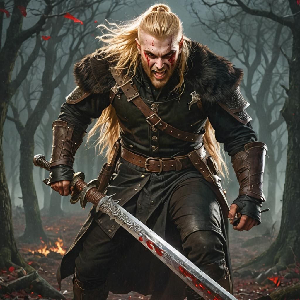 Viking Vampire: Dark Fantasy Concept Art - AI Art