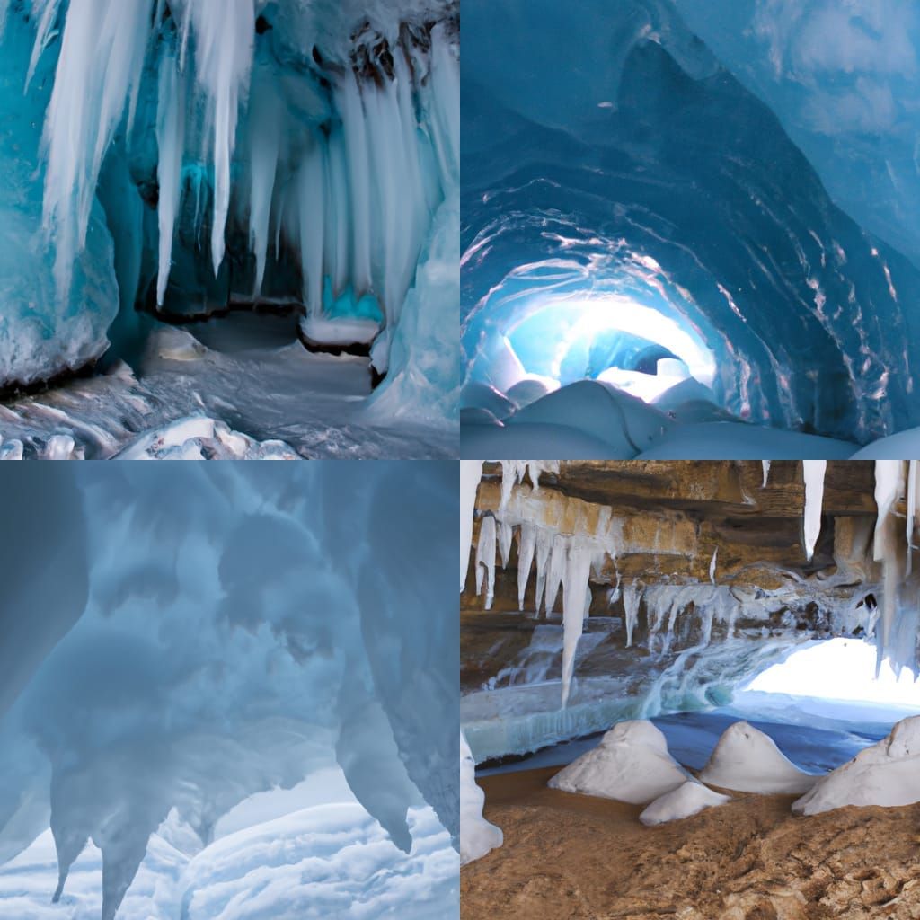 ice caves - AI Generated Artwork - NightCafe Creator