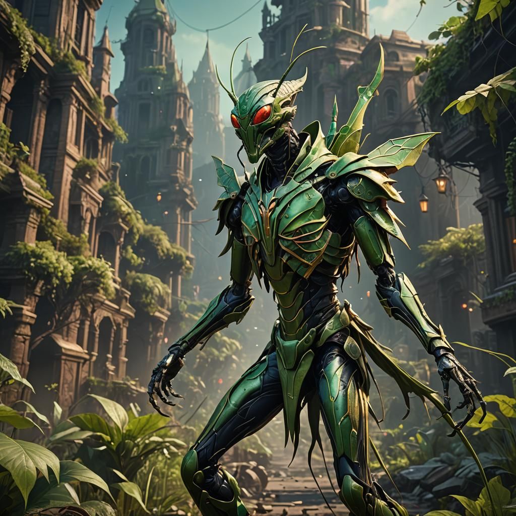 mantis man - AI Generated Artwork - NightCafe Creator