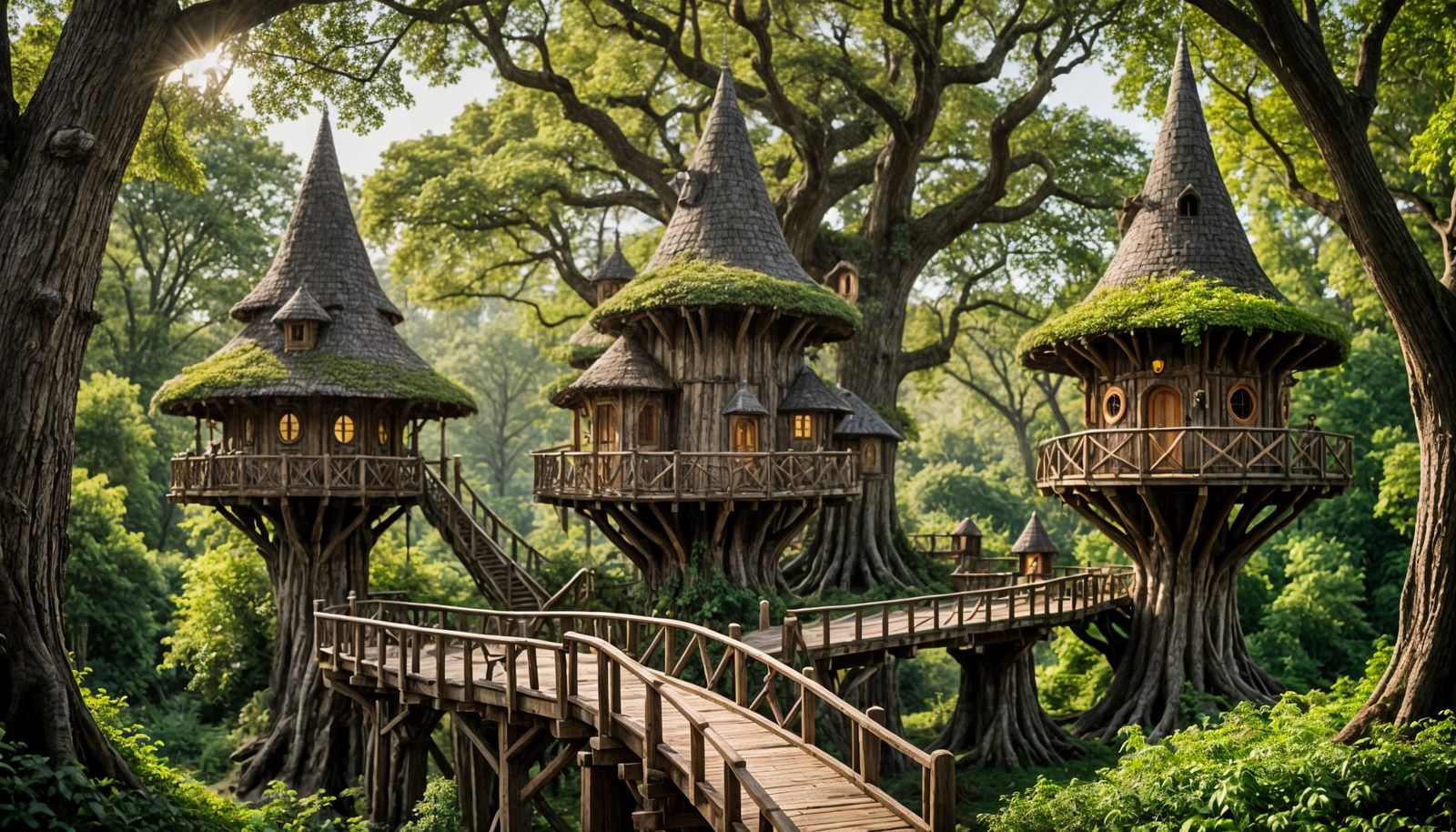 the realm of the wood elves - Whimsical Elven Treehouses Ami...