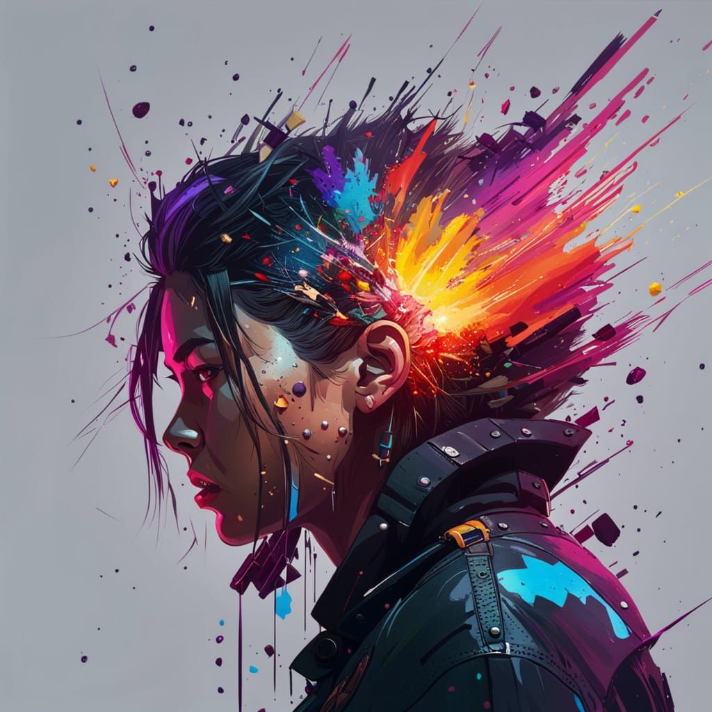 Colorful explosion - AI Generated Artwork - NightCafe Creator