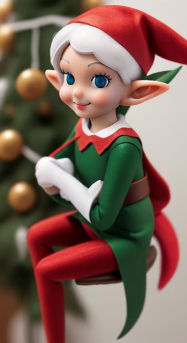 Elf on a shelf 7931 - AI Generated Artwork - NightCafe Creator