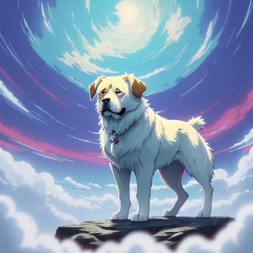 Angelic Dog - AI Generated Artwork - NightCafe Creator
