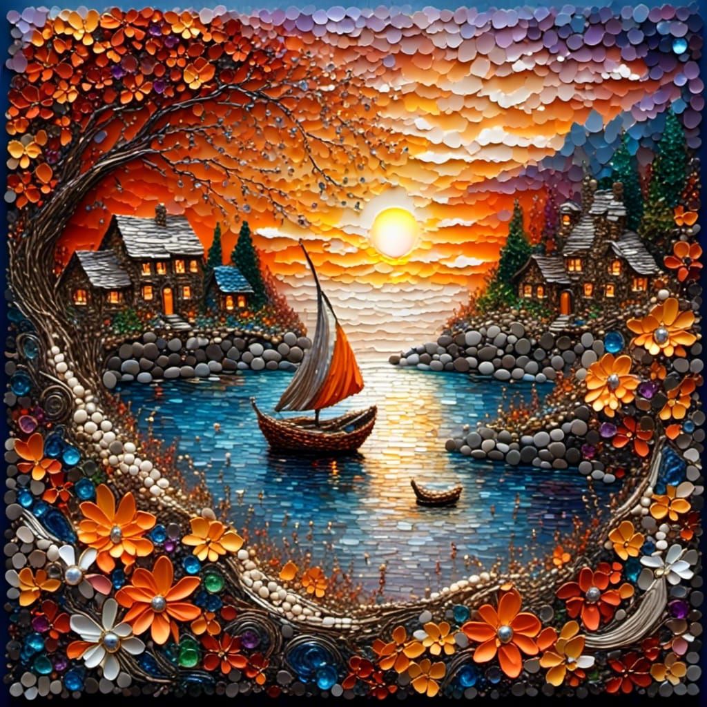 Abstract Pebble Art - LoRA - NightCafe Creator