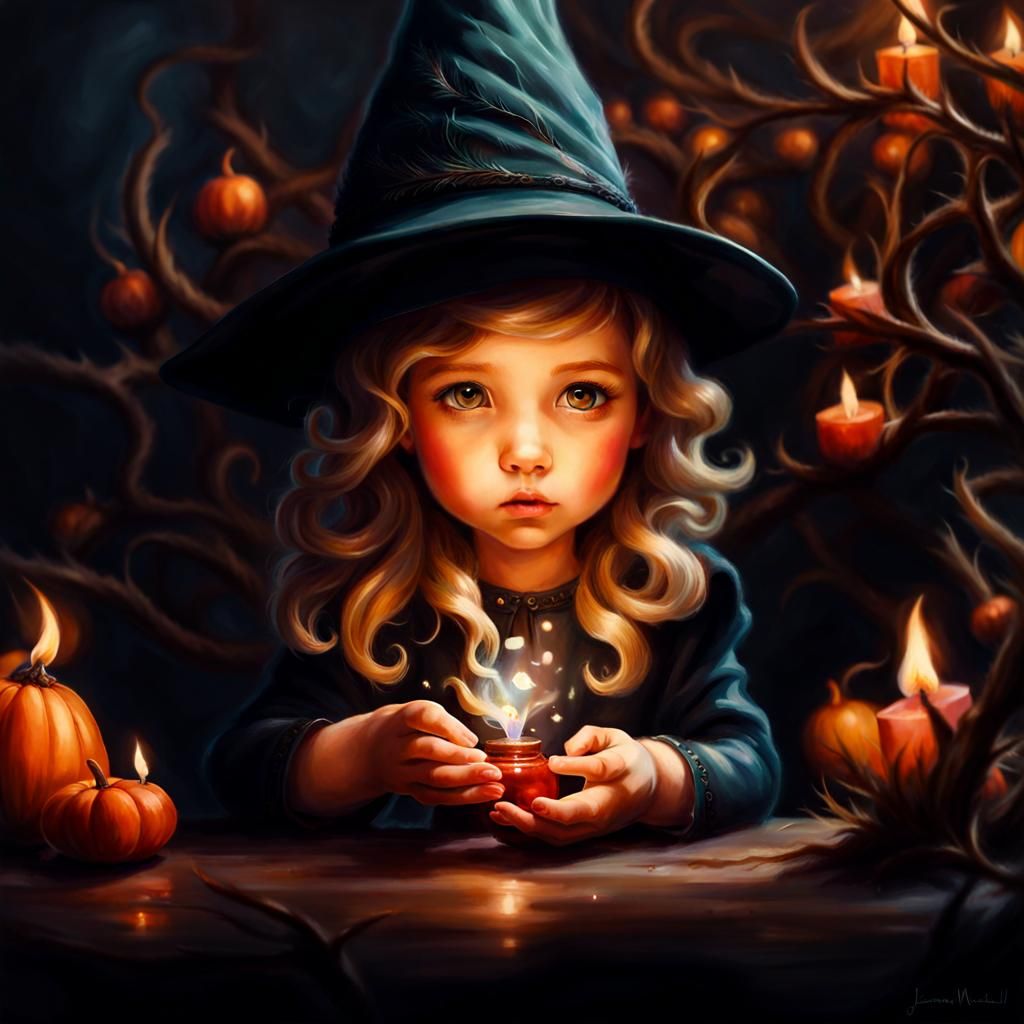 Baby Witch - AI Generated Artwork - NightCafe Creator