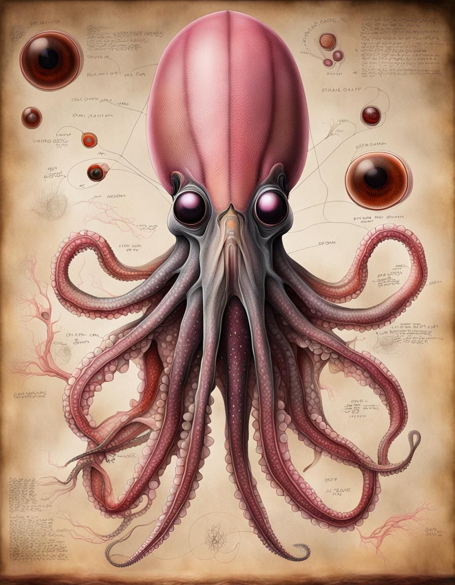 Octopoid study - AI Generated Artwork - NightCafe Creator