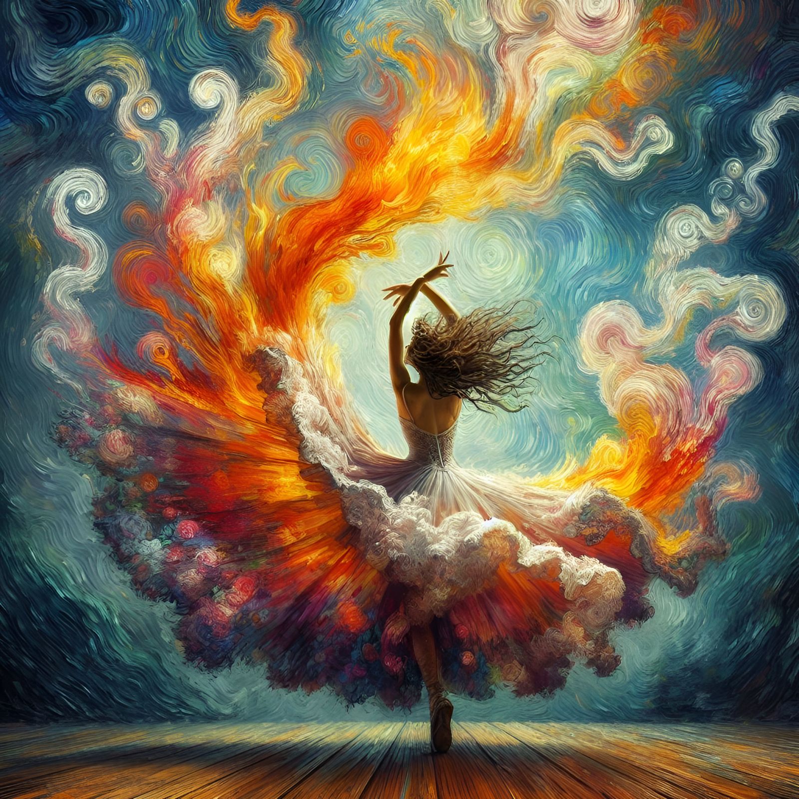 Fire Dancer - AI Generated Artwork - NightCafe Creator