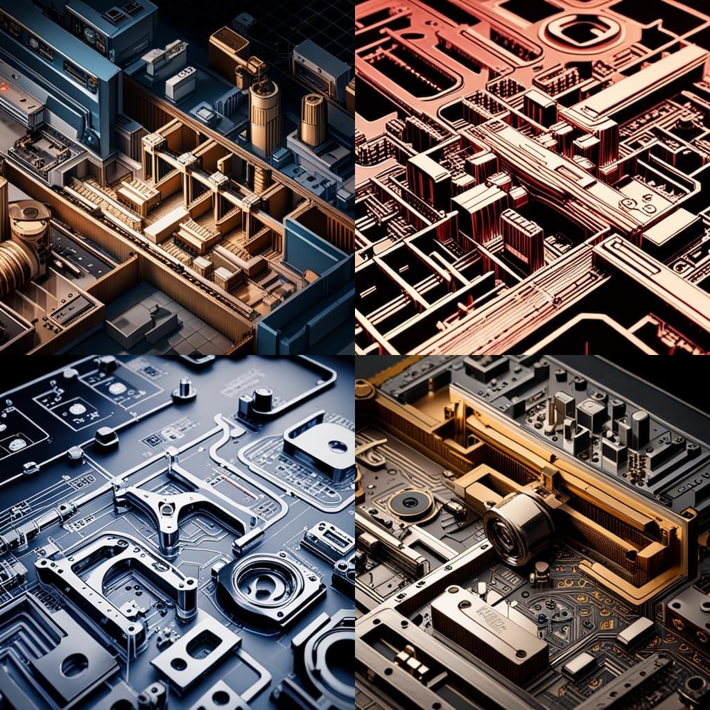Machine Blueprints - AI Generated Artwork - NightCafe Creator