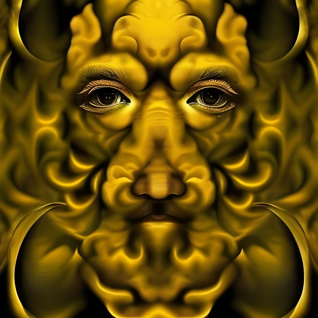 Arcimboldo-style creation of a man's face seen on a sheer, composed of ...