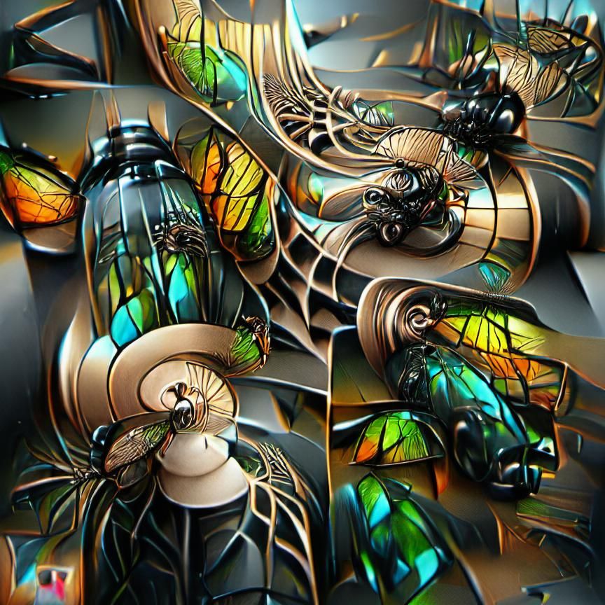 Fractal Fusion Experiment 088 - AI Generated Artwork - NightCafe Creator