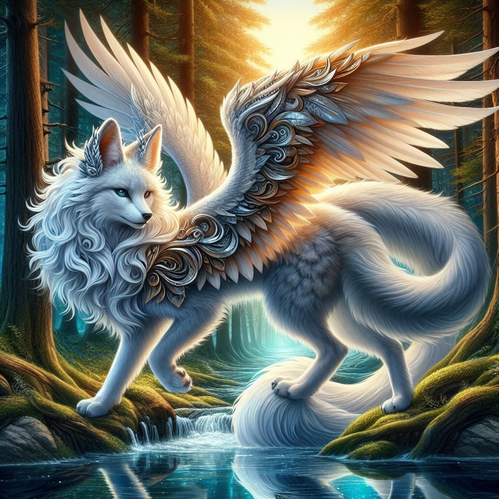 Mythical Fox - AI Generated Artwork - NightCafe Creator