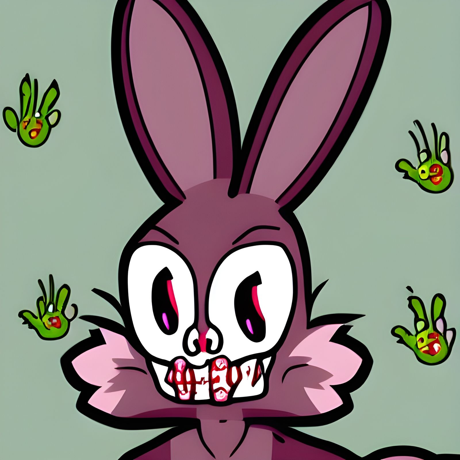 Zombie Rabbit 2 - AI Generated Artwork - NightCafe Creator