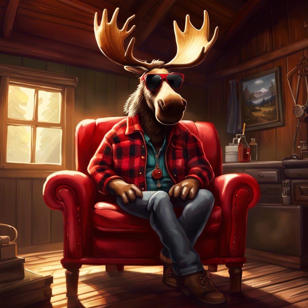 Mr. Moose - AI Generated Artwork - NightCafe Creator