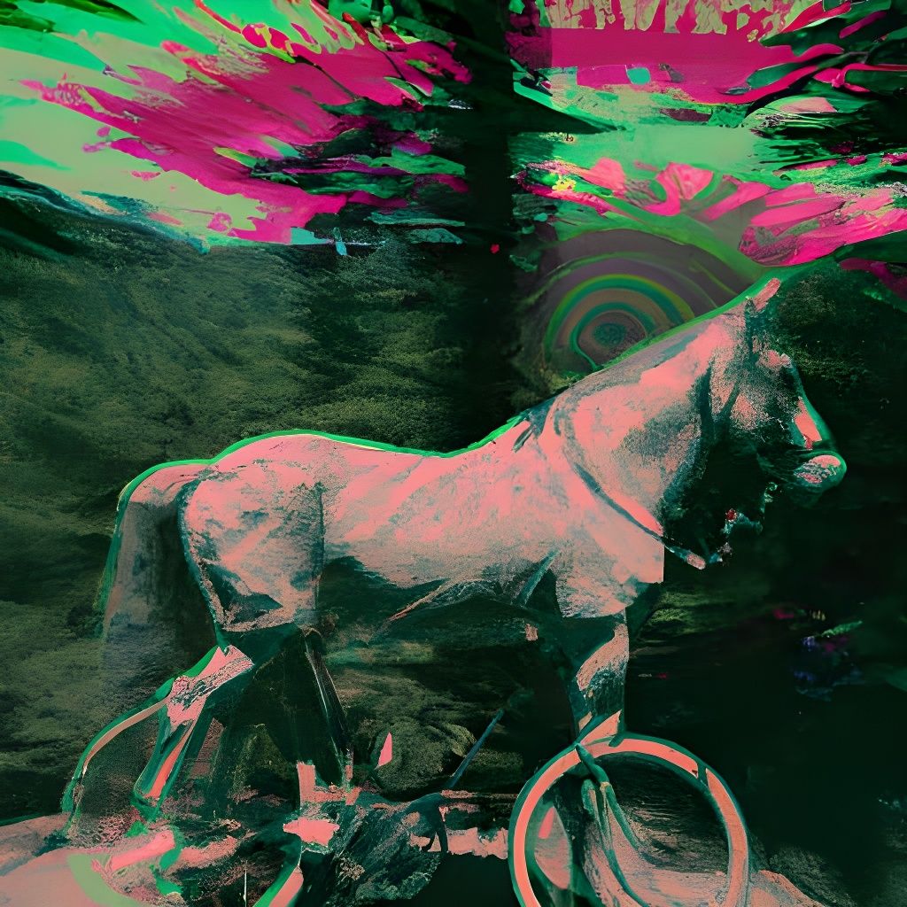 stallion zooming through the trees bicycle experiment clockwork ...