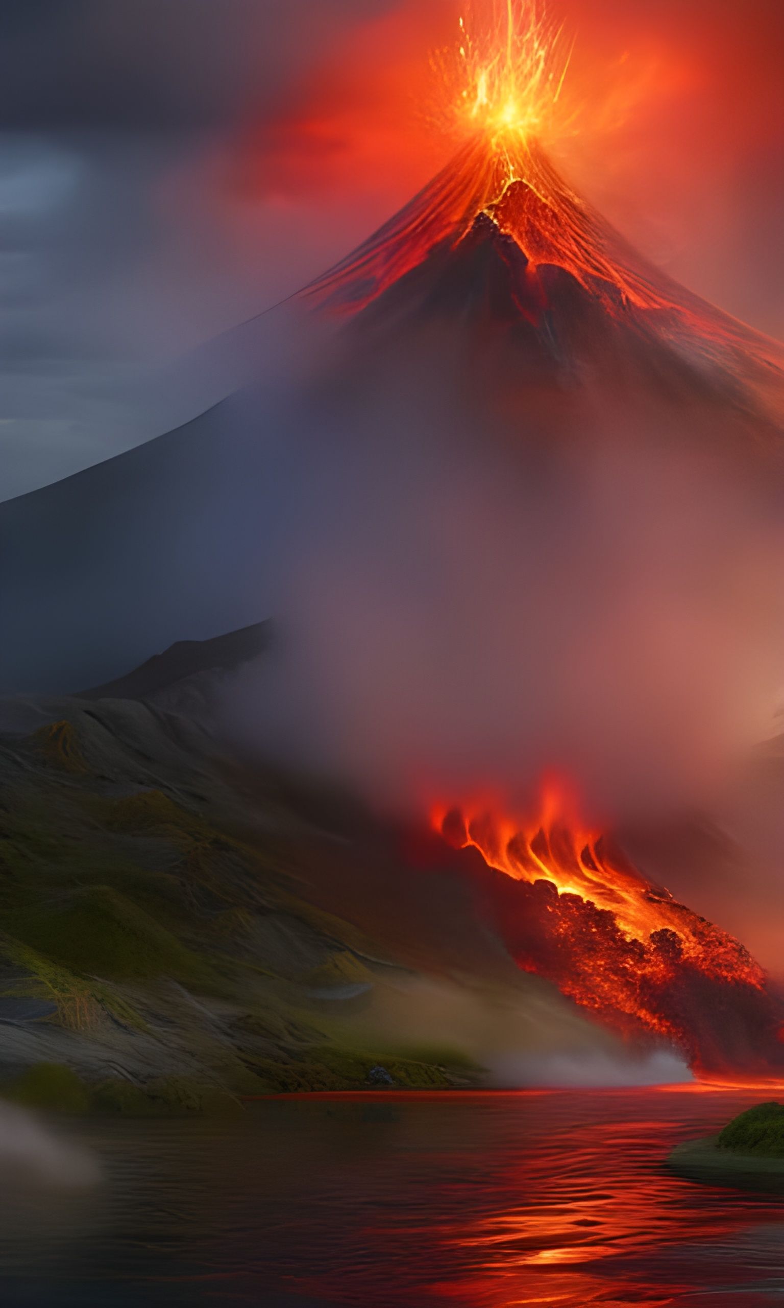 Eruption - AI Generated Artwork - NightCafe Creator