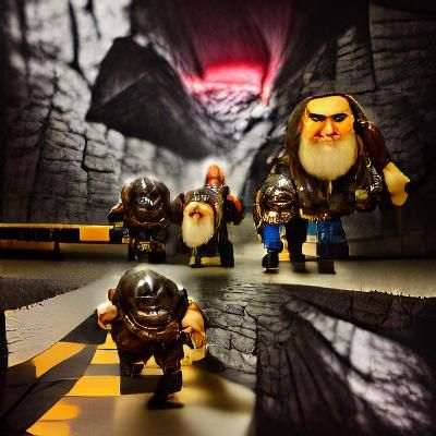Danger. Darkness. Dwarves. - AI Generated Artwork - NightCafe Creator