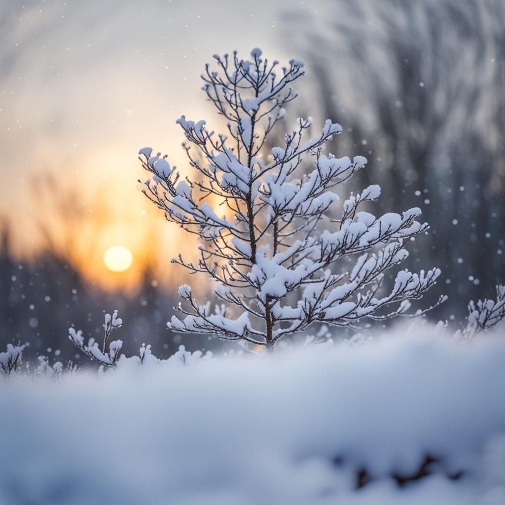 Snowy day - AI Generated Artwork - NightCafe Creator