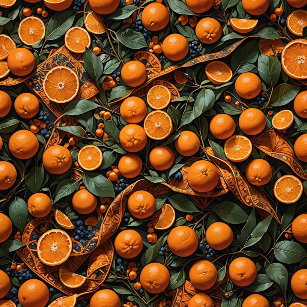 Stilllife with Oranges - AI Generated Artwork - NightCafe Creator