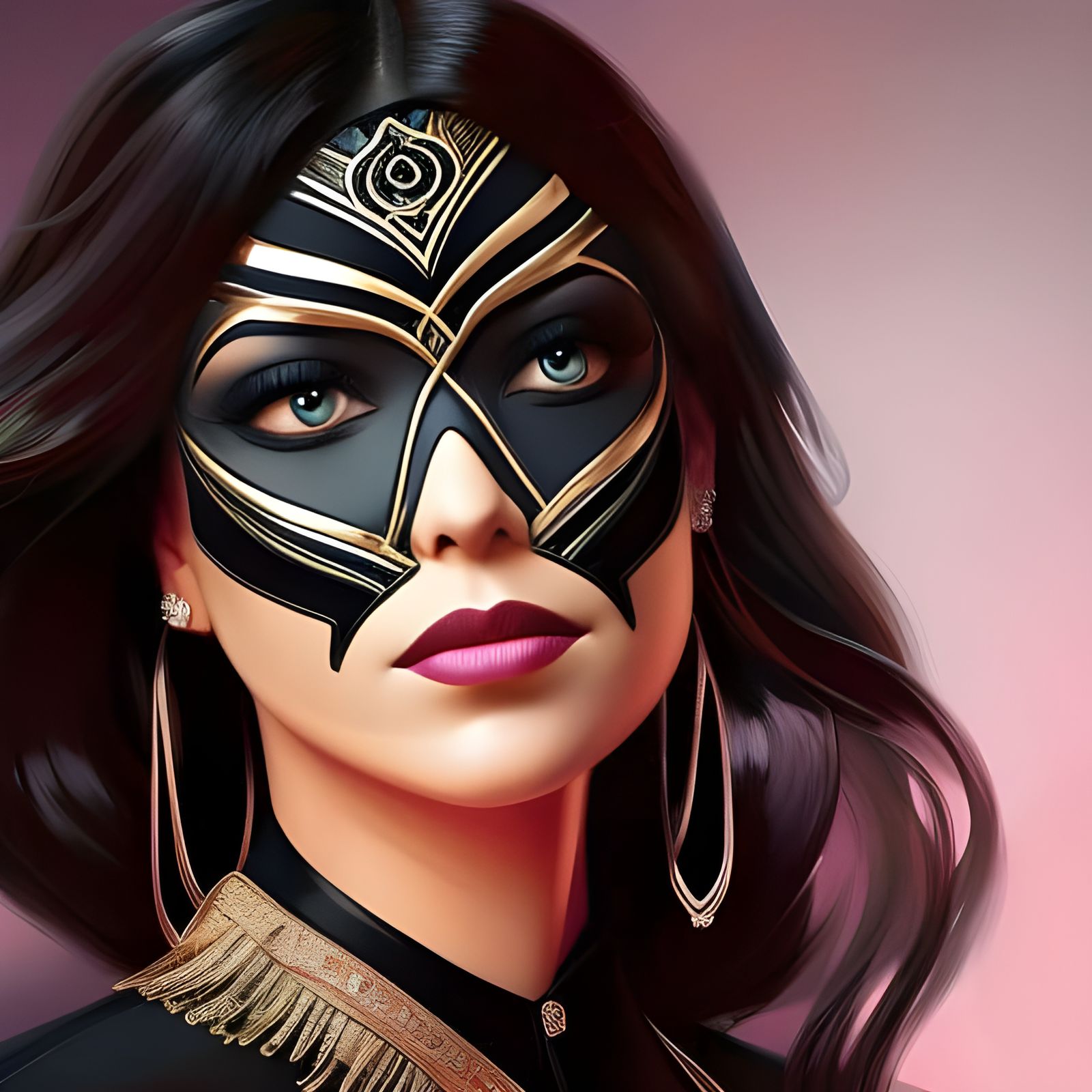 Girl in Black Mask - AI Generated Artwork - NightCafe Creator