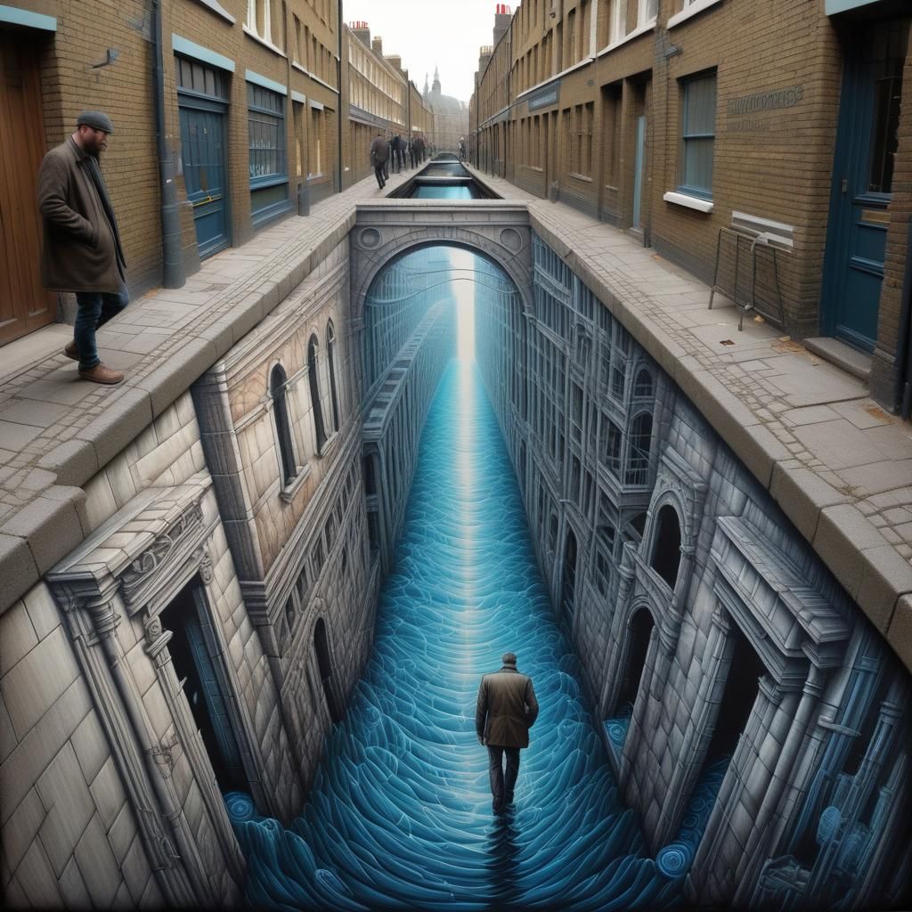 3d optical illusion - AI Generated Artwork - NightCafe Creator