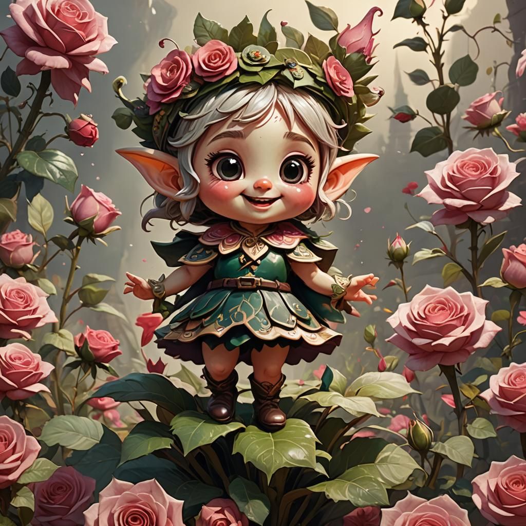 A happily flower elf - AI Generated Artwork - NightCafe Creator