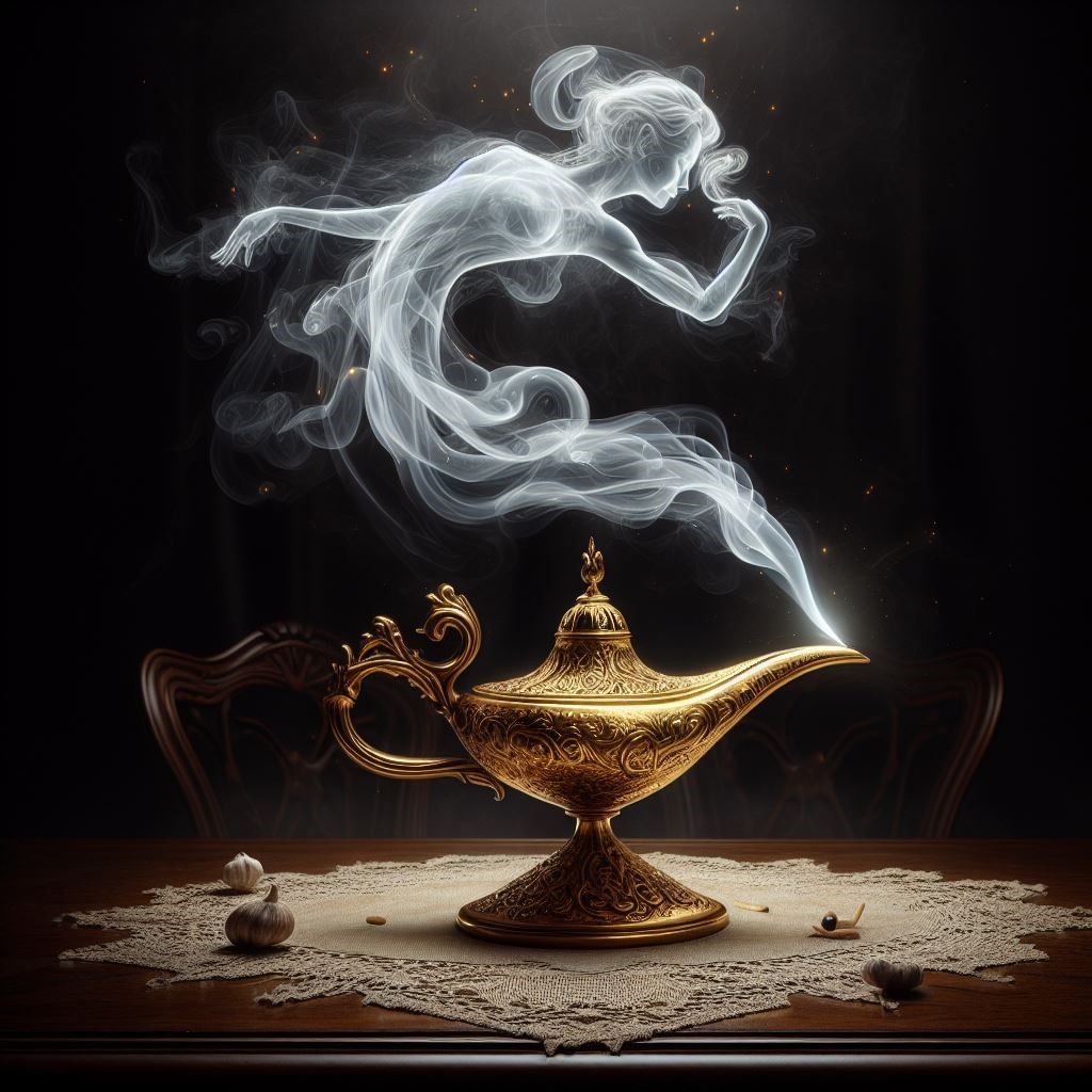 Genie from the Lamp - AI Generated Artwork - NightCafe Creator