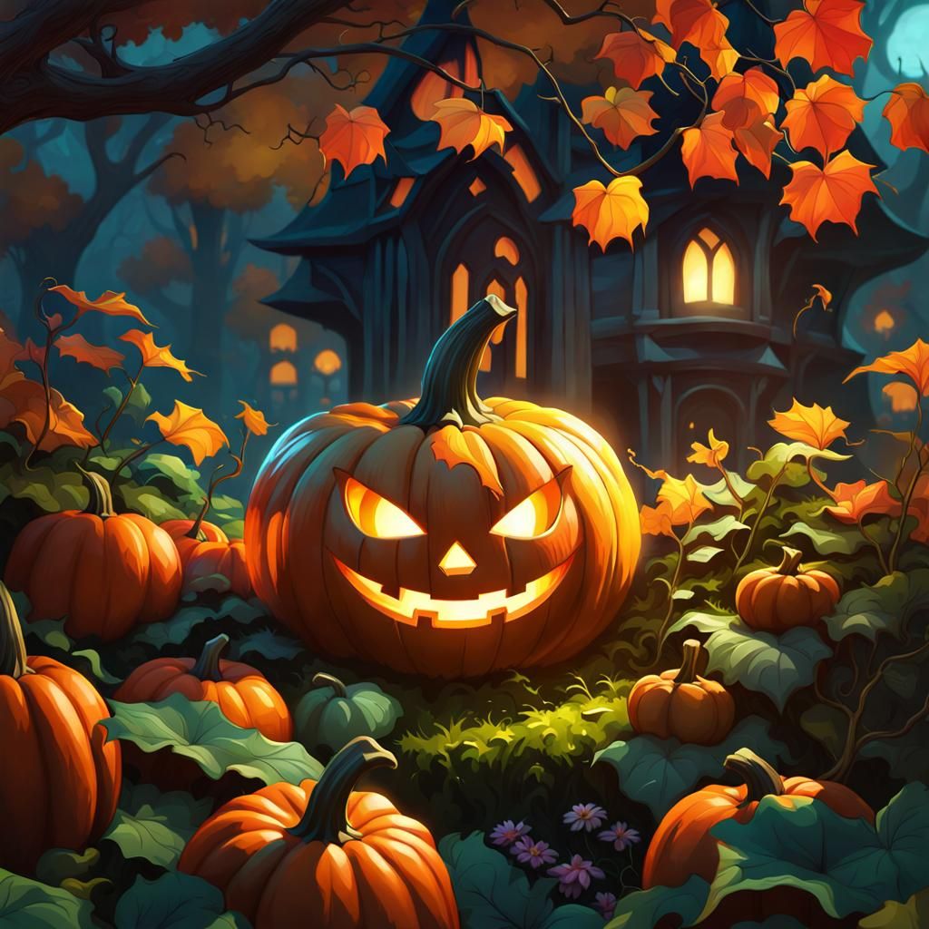 Pumpkin Carvings - AI Generated Artwork - NightCafe Creator