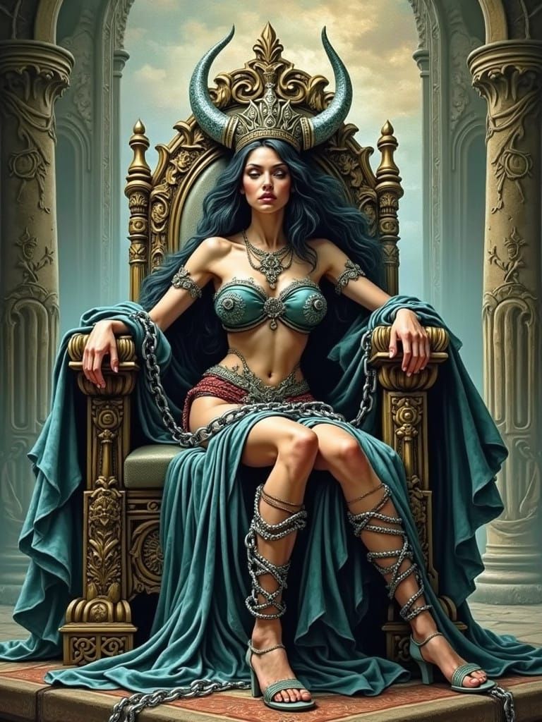 The widowed captive queen of the barbarian king