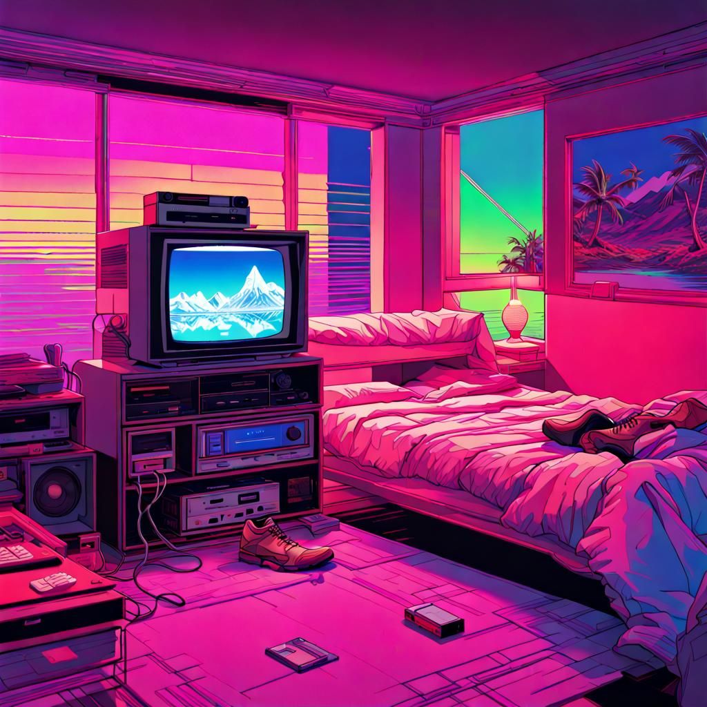 Marty McFly, Nike, walkman and Nintendo Nes, 80s Island Bedroom, in the ...