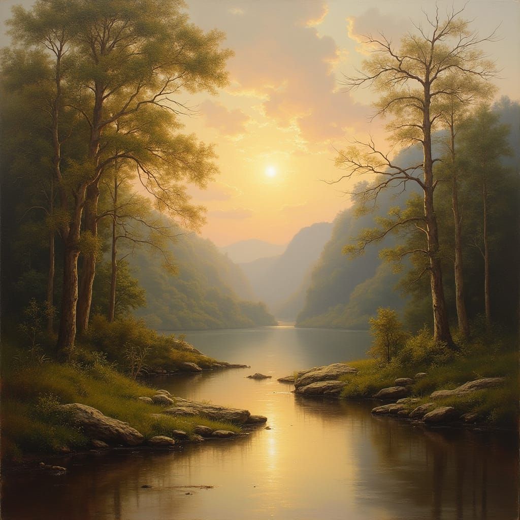 A Serene and Idyllic American landscape