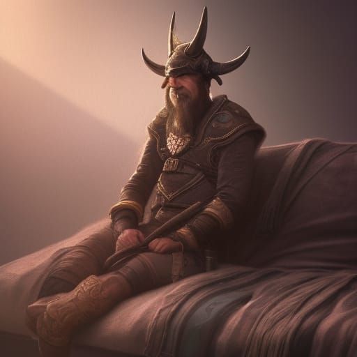 Sad Viking - AI Generated Artwork - NightCafe Creator