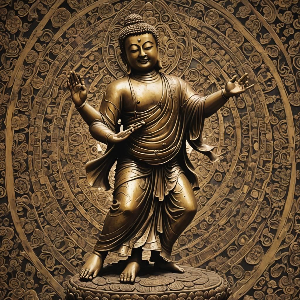 buddha dancing - AI Generated Artwork - NightCafe Creator